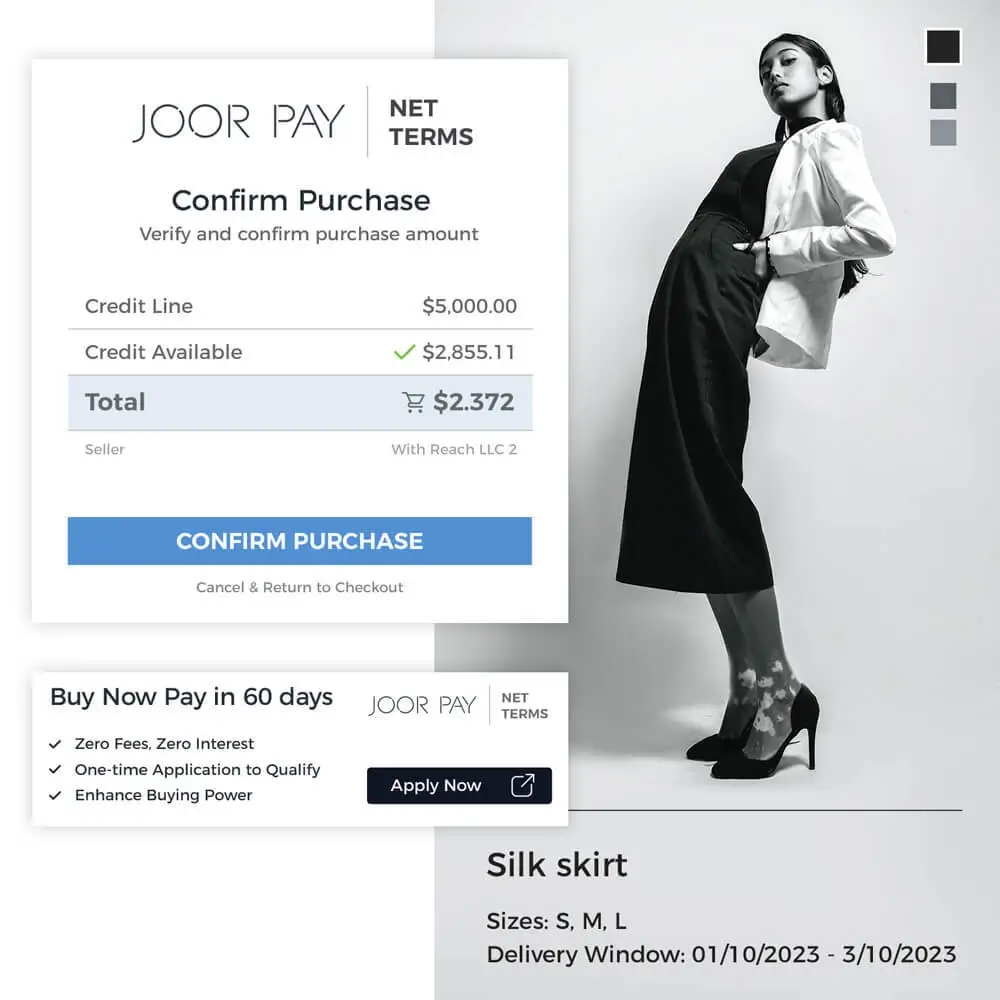 JOOR Pay for Retailers - Flexible Payment for Fashion Retailers